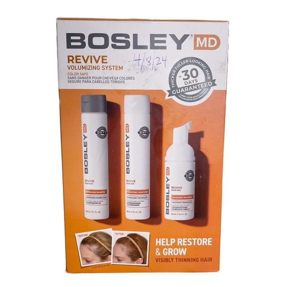 BosleyMD | Grooming | Bosley Md Revive Color Safe Kit Restores And Revitalizes Thinning Hair ...